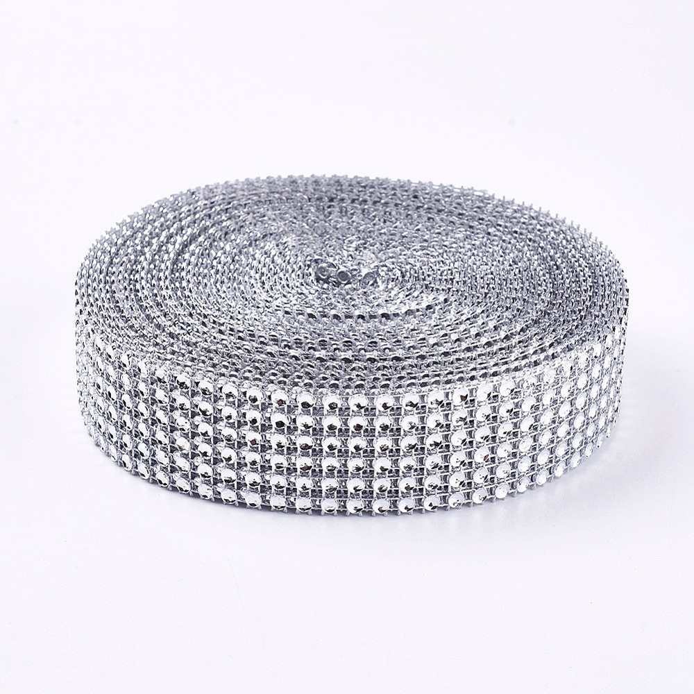 6 Rows Plastic Diamond Mesh Wrap Roll - Beadpark.com