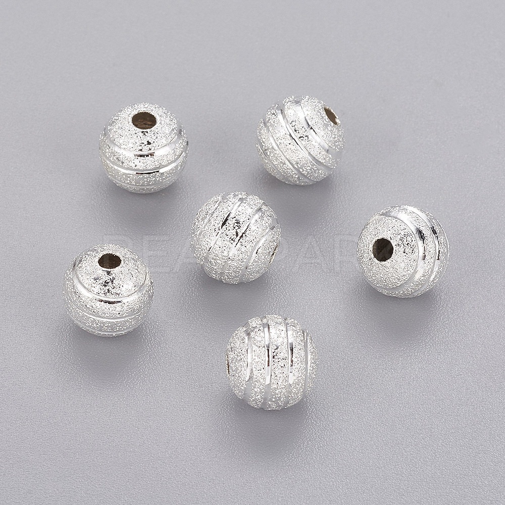 Brass Textured Beads - Beadpark.com